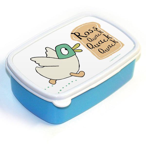 Personalised Quack Quack Quack Lunch Box – Sarah & Duck